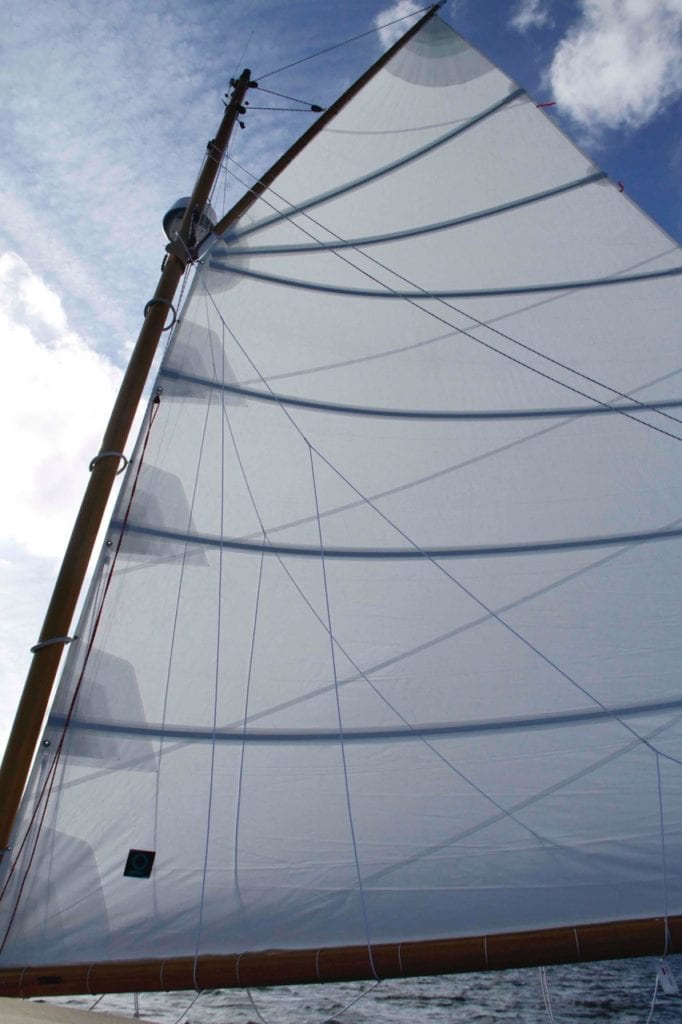 Designing a Full Battened Catboat Sail | Arey's Pond Boat Yard