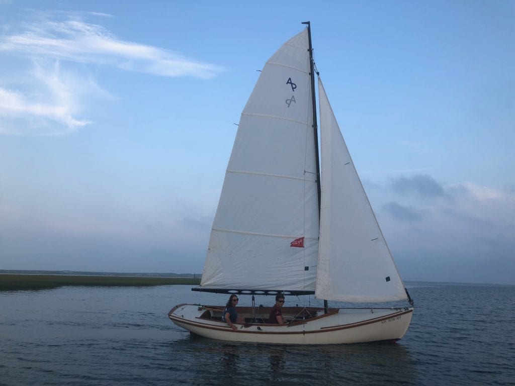 Designing a Full Battened Catboat Sail | Arey's Pond Boat Yard