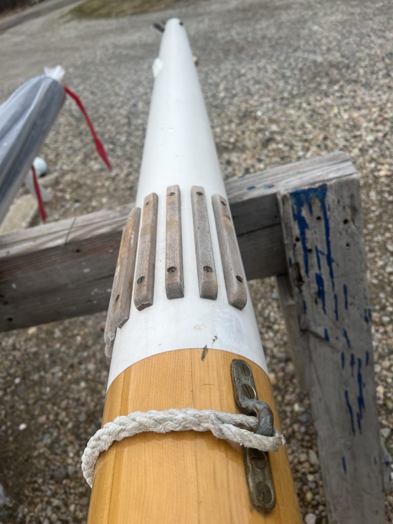 Sitka Spruce Catboat Mast | Arey's Pond Boat Yard